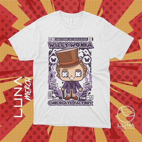 Pop Art Willy Wonka And The Chocolate Factory Funko Pop Chibi Shirt