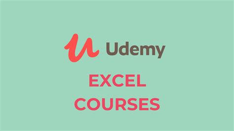 6 Best Udemy Excel Courses Of 2024