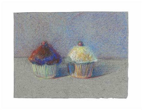 Wayne Thiebaud Two Cupcakes 2012 Mutualart