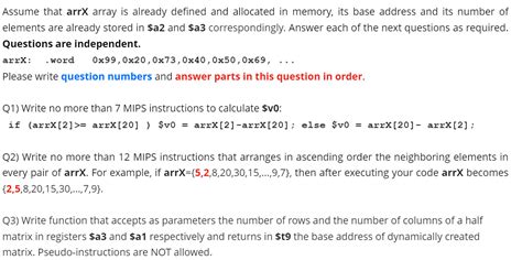 solved assume that arrx array is already defined and