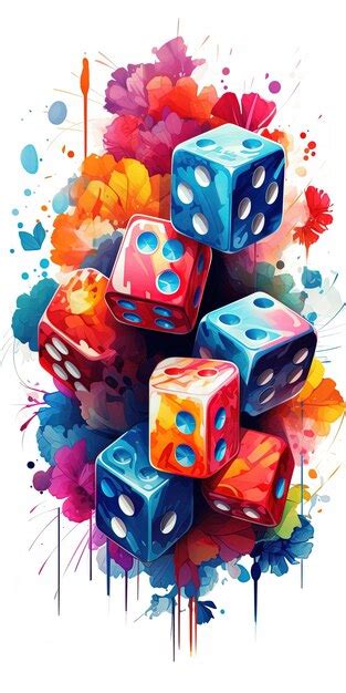 Premium Ai Image Seamless Pattern Background Of Dice