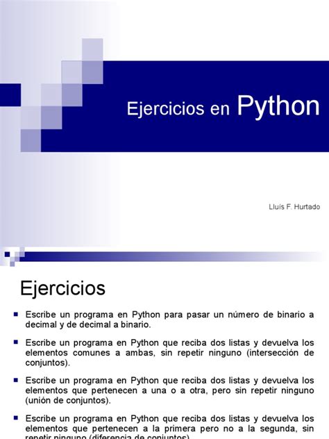 Ejercicios Básicos De Python Resueltos Pdf
