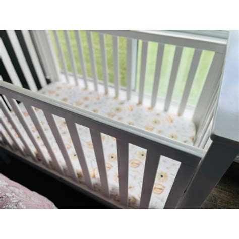 Peace Lily Bamboo And Organic Cotton Fitted Cot Sheet ⋆ Spend With Us