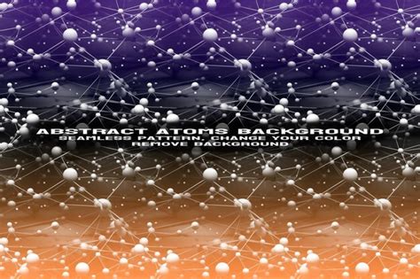 Premium Psd Abstract Textured Background With Editable Molecule And Atom Pattern Psd Format