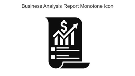 Business Analysis Report Monotone Icon In Powerpoint Pptx Png And