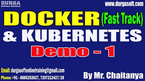 Docker And Kubernetes Fast Track Tutorials Demo 1 By Mr