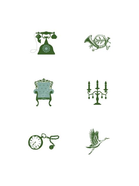 Dot Matrix High End Elegant Art Vector Icon Retro Element Phone Sofa Crane Stopwatch Sofa Png