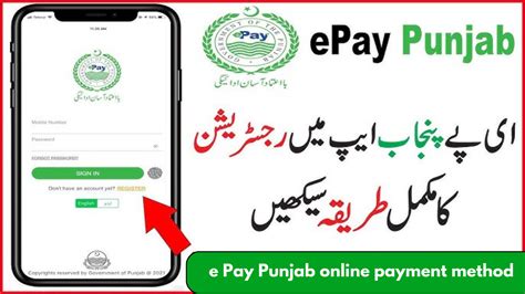E Pay Punjab Online Payment Method 2025
