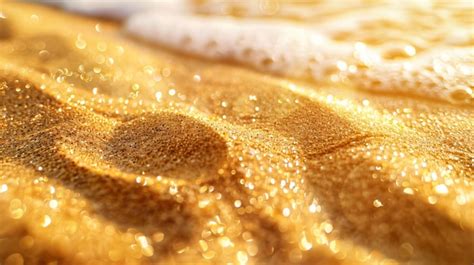 Gold Sand With A Golden Background Premium Ai Generated Image