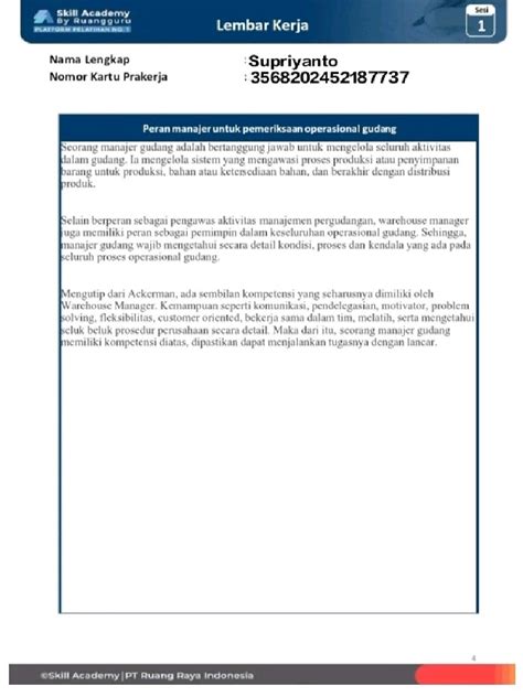 Tpm 1 Peran Manajer Operasional Gudang Supriyanto Pdf