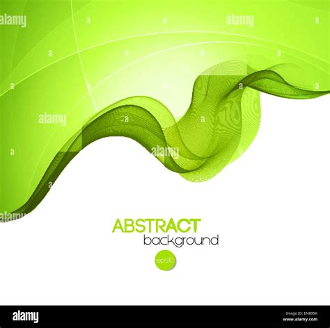 Vector Abstract Green Curved Lines Background Brochure Design Stock Vector Image And Art Alamy