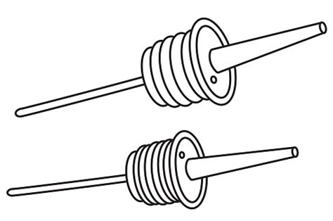 손으로 그린 낙서 만화 스타일 벡터 이미지 병 부어 바 액세서리 바 메뉴 바텐더 웹 사이트 디자인 칵테일 만들기 과정 일러스트레이션 주류 요리책 장식 등 결정체에 대한 스톡