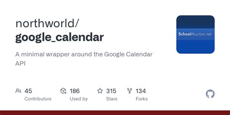 Github Northworld Google Calendar A Minimal Wrapper Around The