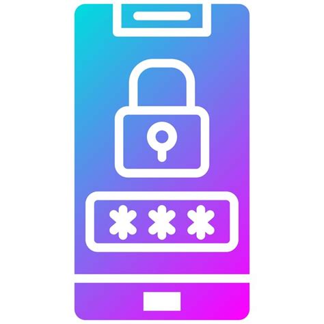 Premium Vector Mobile Password Vector Illustration Style