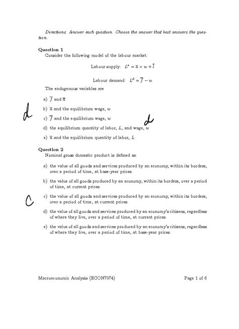 Midterm 16 September 2019 Questions And Answers Directions Answer Each Question Choose The
