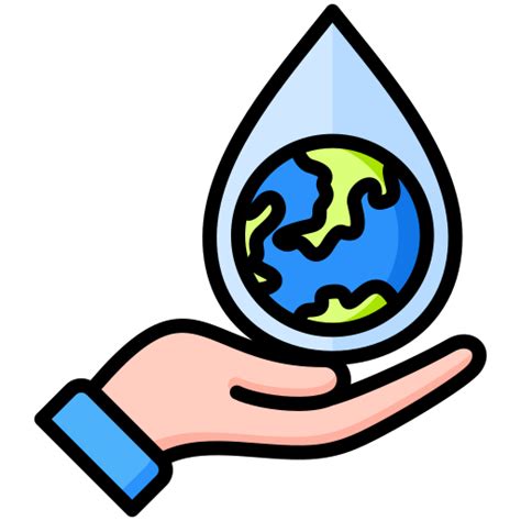 Save Water Free Ecology And Environment Icons