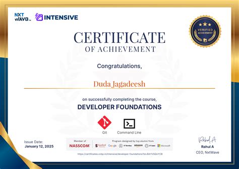 jagadeesh duda mern stack development trainee fellow at nxtwave