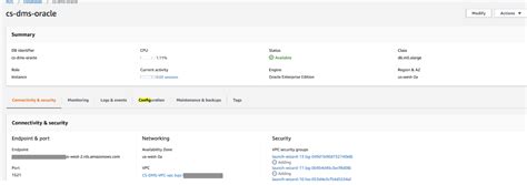 migrate from amazon rds for oracle to tidb cloud using aws dms tidb docs