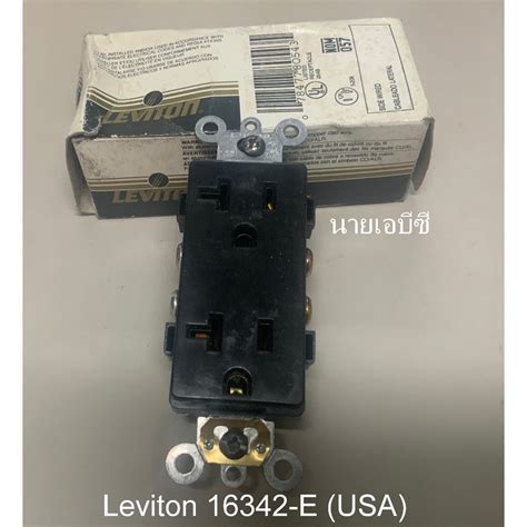 ปลั๊กผนัง Leviton 16342 E Usa สีดำ 20a Shopee Thailand