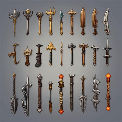 A Close Up Of A Bunch Of Different Types Of Weapons Generative Ai