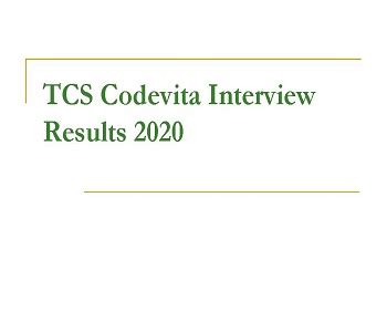 TCS Codevita Interview Results 2020 Season 9 Results India Round 1 Zone
