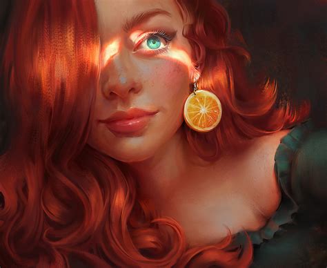 Download Red Hair Fantasy Woman Hd Wallpaper By Mandy Jurgens