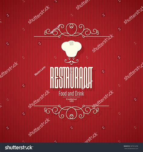 레스토랑 메뉴 디자인 카페 커피하우스 레스토랑 스톡 벡터로열티 프리 387816208 Shutterstock