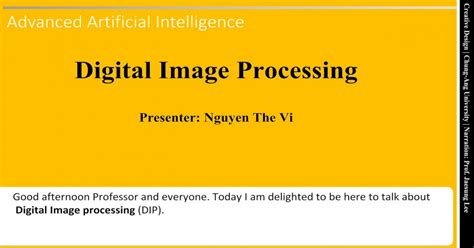 Pdf Digital Image Processing Caumicauackrteachinglectureaai