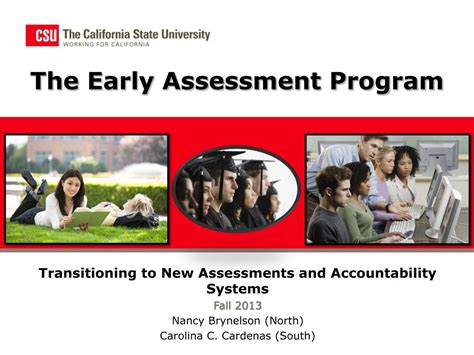 Ppt The Early Assessment Program Powerpoint Presentation Free
