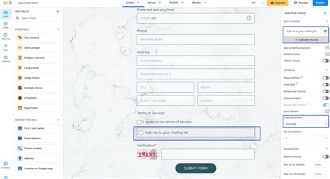 Help Add Mailing List Opt In Checkbox 123formbuilder