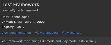 Unity Test Framework Not Importing Namespaces Unity Engine Unity
