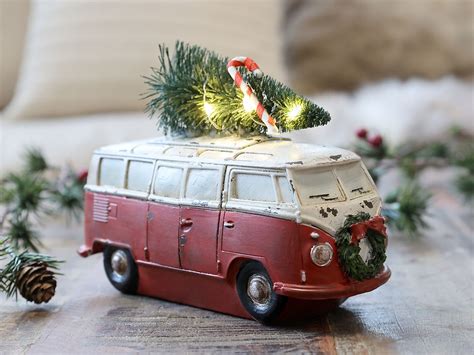 Vintage Camper With Tree Feathers Home