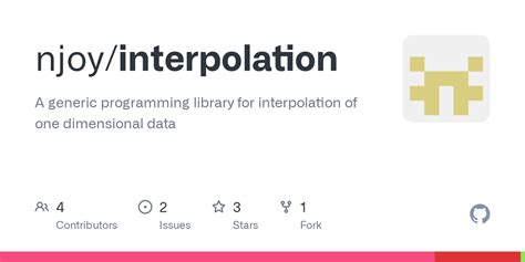 GitHub Njoy Interpolation A Generic Programming Library For Interpolation Of One Dimensional Data