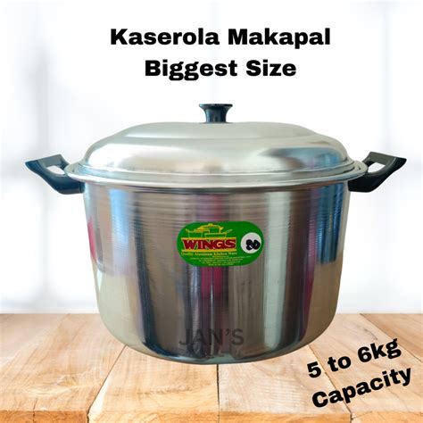 Kaserola Makapal Big Size 35cm Aluminum Wings Shopee Philippines
