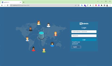 install pgadmin4 on docker web