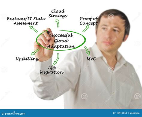Successful Cloud Adaptation Stock Image Image Of Concept Computing