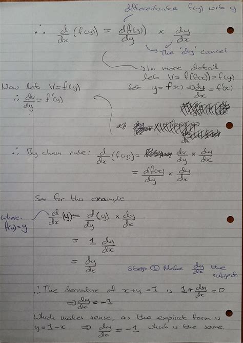 A2 Differentiation Implicit Differentiation Part 1
