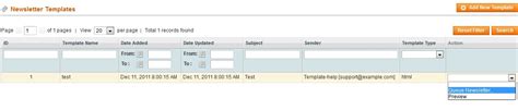 Magento How To Setup A Newsletter Template Monster Help