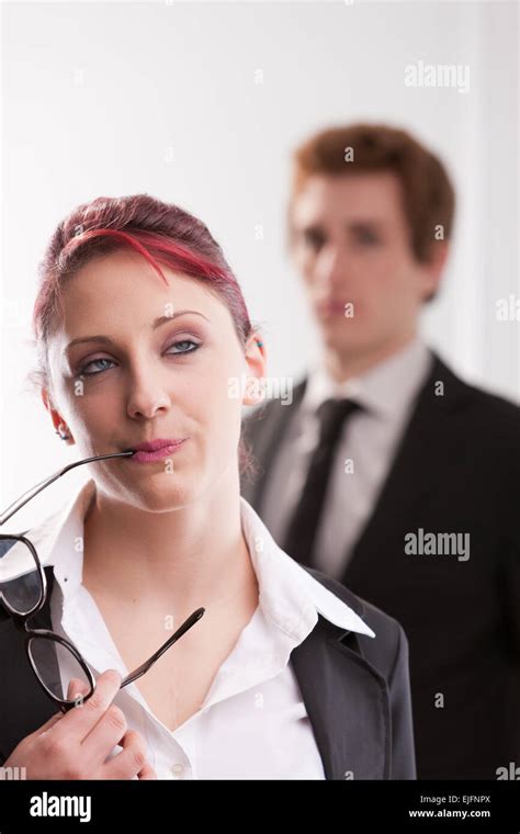 Bias Gender Annoyances At Work In The Office Stock Photo Alamy