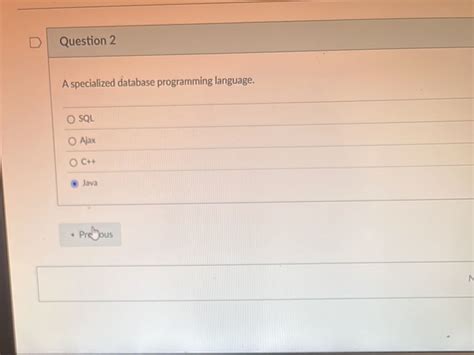 Question 2 A Specialized Database Studyx