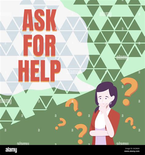 Writing Displaying Text Ask For Help Internet Concept Request To