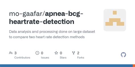 Github Mo Gaafar Apnea Bcg Heartrate Detection Data Analysis And