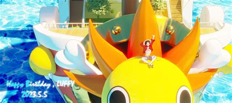 4k Ultra Hd Thousand Sunny Adventure With Monkey D Luffy One Piece