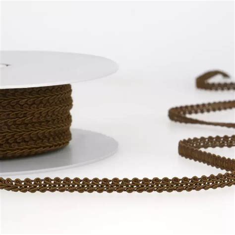 Gimp Braid Trim Coffee Brown 25m X 6mm Dannells