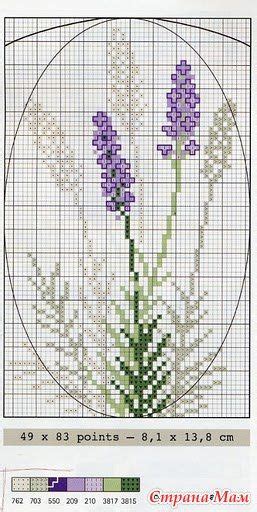 Вышивка крестиком Схемы вышивок с лавандой Клуб рукоделия Страна Мам Floral Cross Stitch