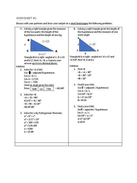 Worksheet1 Download Free Pdf Triangle Elementary Geometry