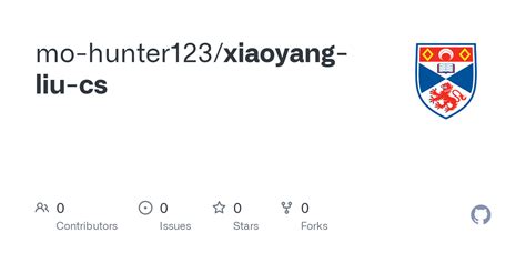 GitHub Mo Hunter Xiaoyang Liu Cs