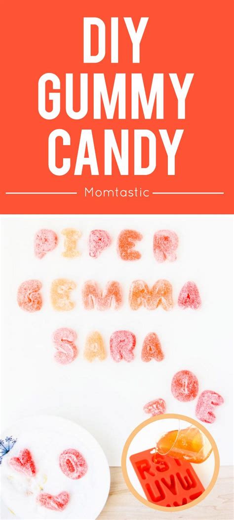 Diy Gummy Candy Alphabets Make Your Own Gummy Candy Making Gummy