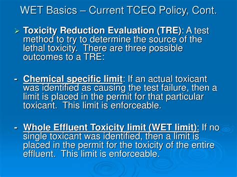 Ppt Whole Effluent Toxicity Wet Testing Powerpoint Presentation Free Download Id 258656