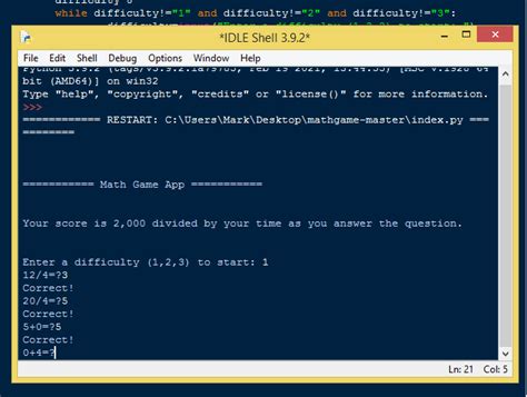 Math Game App In Python With Source Code Sourcecodester